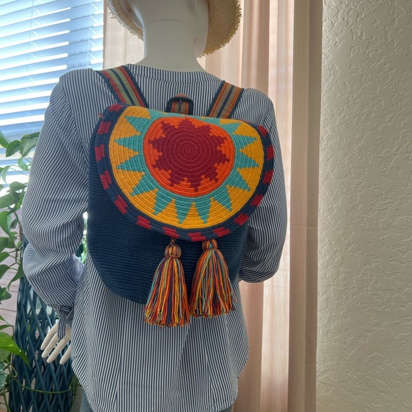 Eklectyc | Bags | Retro Hippie Handwoven Backpack For Women Bohemian ...